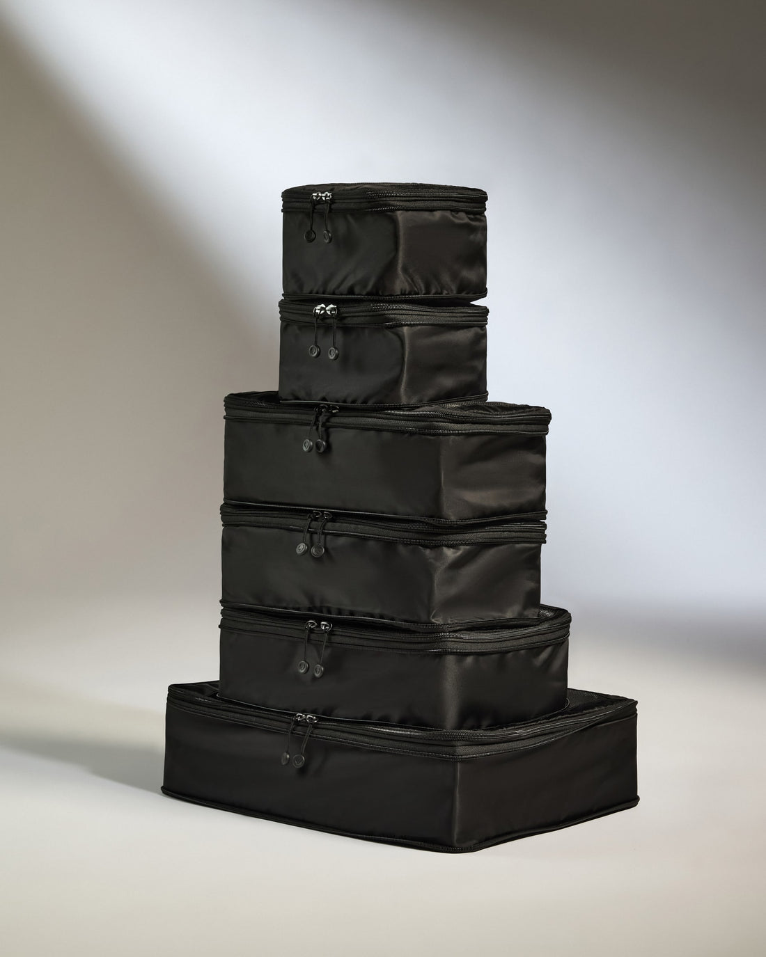 Packing Cubes in Black Set of 6 | Travel Accessories | Packing ...