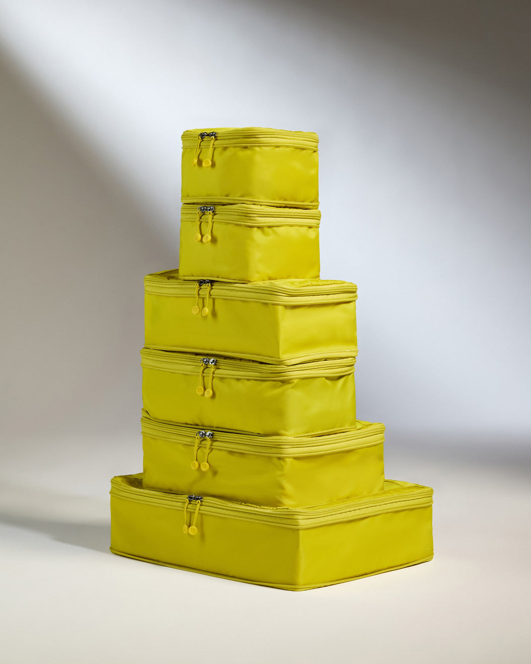 Packing Cubes in Yellow Set of 6 | Travel Accessories | Packing ...