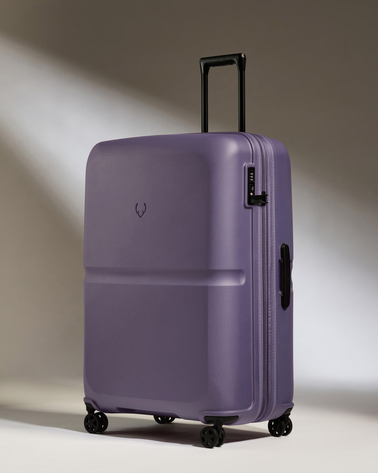 Large Suitcase in Light Purple - Single Stripe | Checked Luggage ...