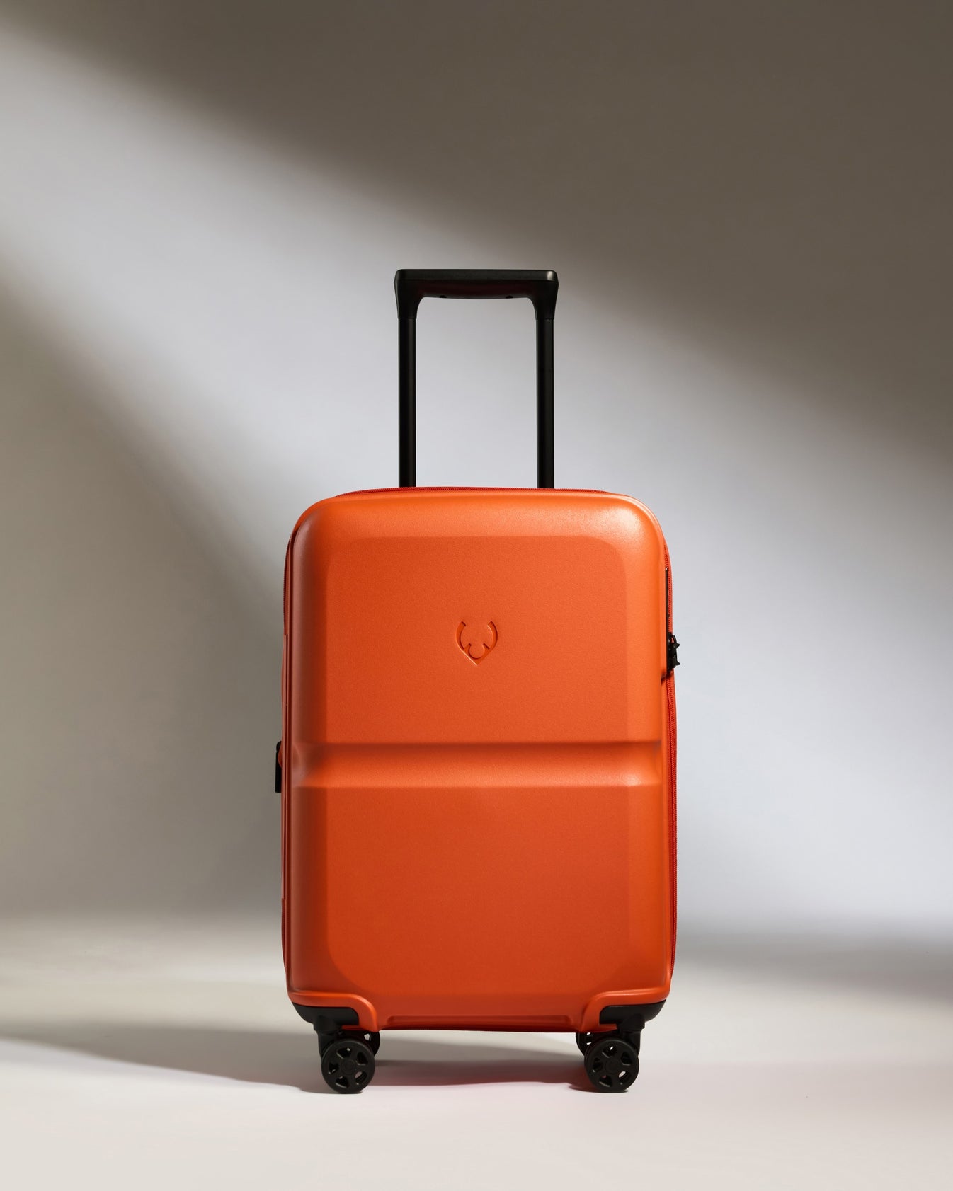 Expandable Carry-on Suitcase in Orange - Single Stripe | Carry-on Bag ...