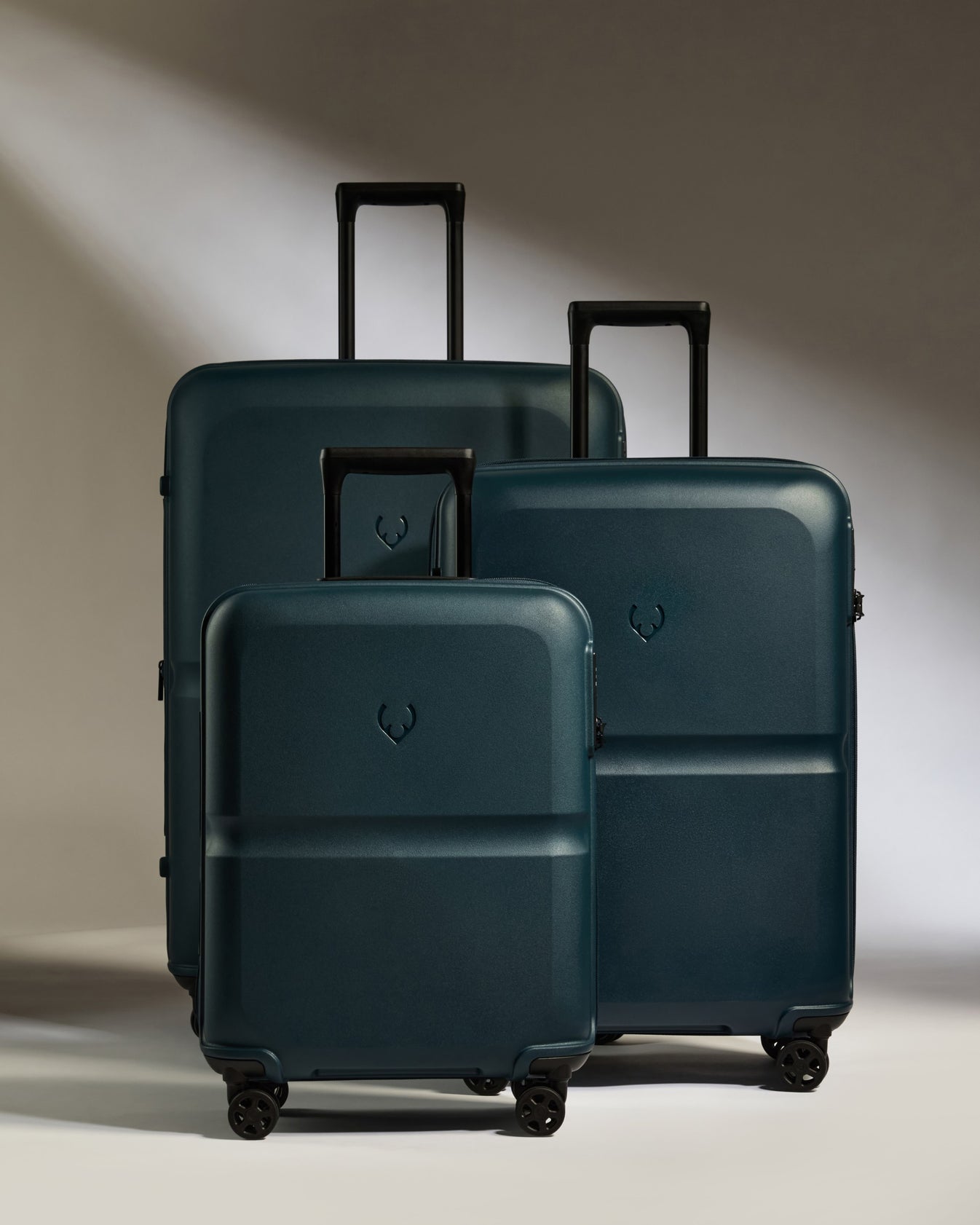 Expandable Carry-on Luggage Set in Navy - Single Stripe | Lightweight ...