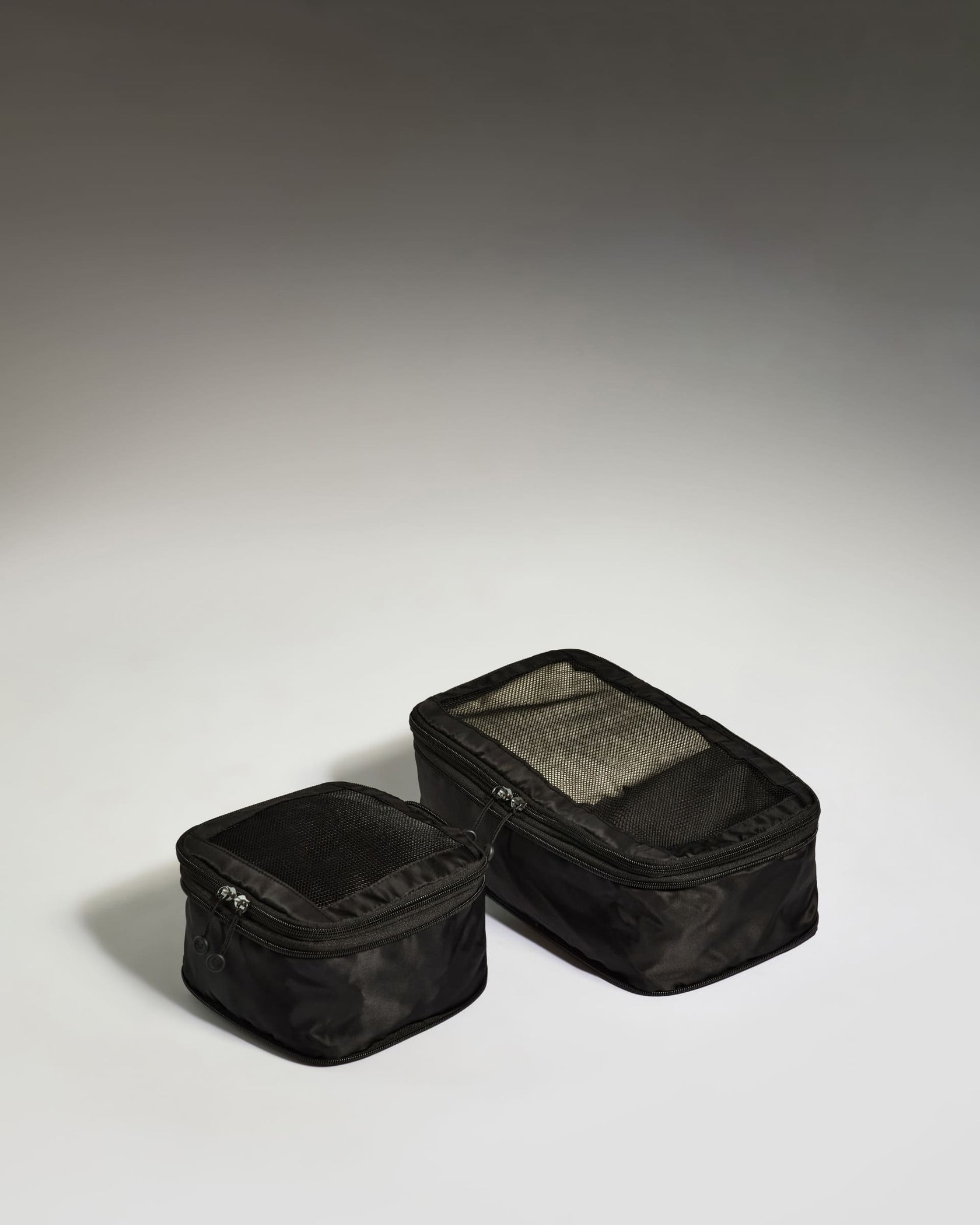 Packing Cubes in Black Set of 2 » Travel Accessories » Packing ...